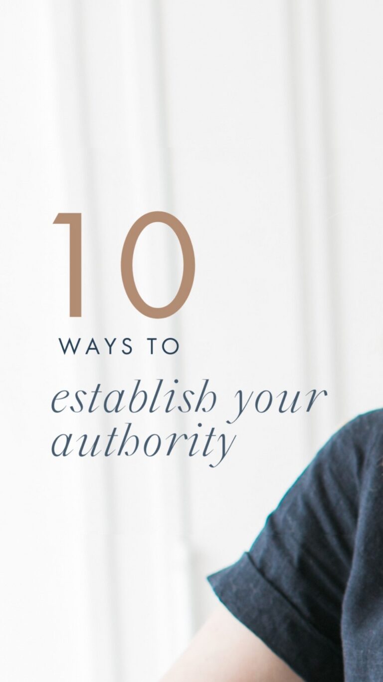 10 ways to establish your authority | Showit Blog
